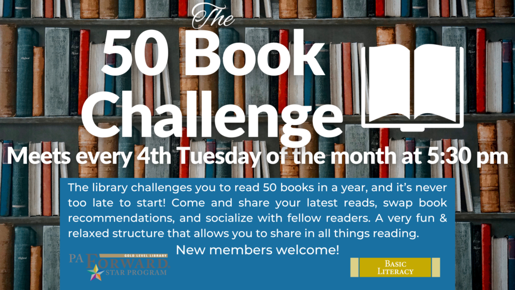 50 Book Challenge Slide – updated time | Community Library of Allegheny ...